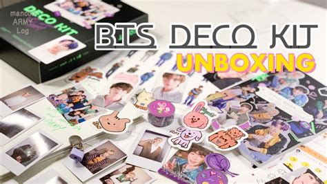 Eng Army Log 아미로그 Vlog Deco Kit Unboxing 💜 Youtube