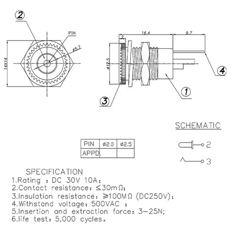 Best DC DC Power Jack Socket Connector Threaded Metal Charging Manufacturer And Factory Shouhan