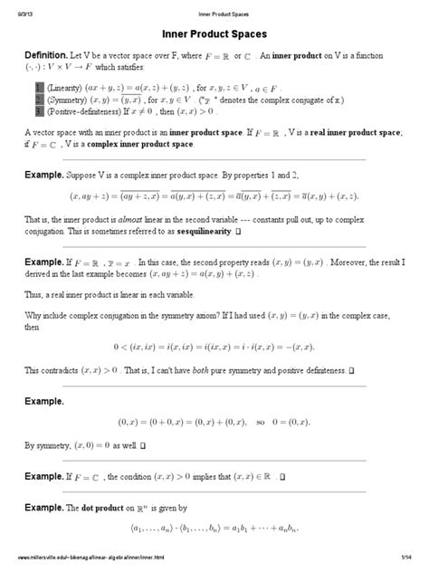 Inner Product Spaces Basis Linear Algebra Matrix Mathematics
