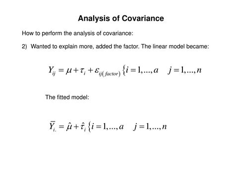 PPT Analysis Of Covariance PowerPoint Presentation Free Download ID
