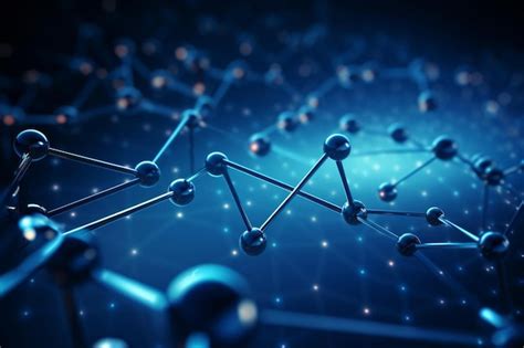 Premium Photo Molecular Structure Abstract Tech Background