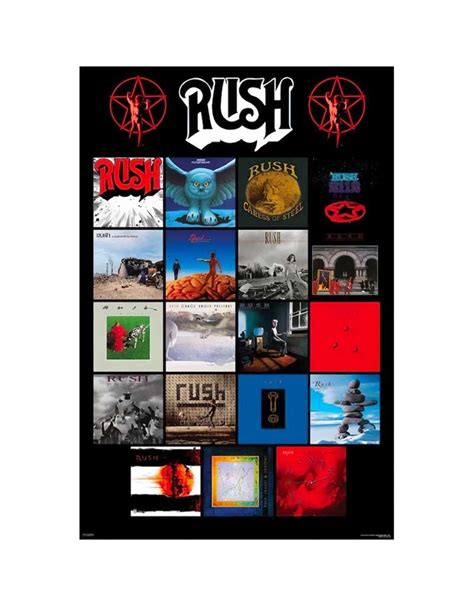 Rush Album Covers Poster 24 X 36 Mushroom New Orleans