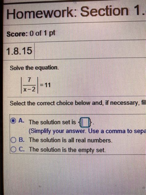 Solved Homework Section 1 Score 0 Of 1 Pt 1 8 15 Solve