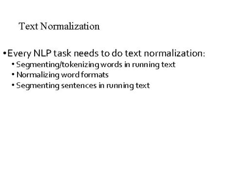 natural language processing lecture 4 basic text processing