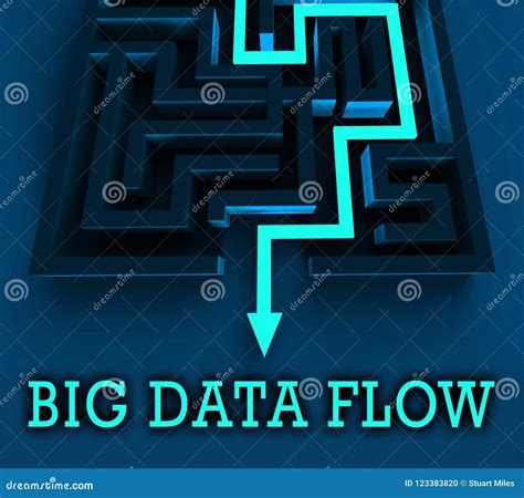 Bigdata Flow Stream Of Big Data 3d Illustration Stock Illustration Illustration Of Database