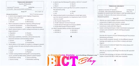 Bict 5th Sem Question Paper Year 2077 ~ It Course In Nepal Bict Blog Complete Guide For It
