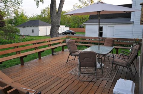 35 Deck Bench Ideas Built In Outdoor Seating Designs