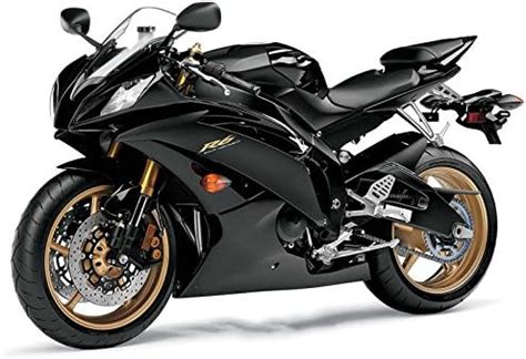 Apropiado Para Yamaha Yzf R6 2008 2015 Glossy Negro Mate Inyección De