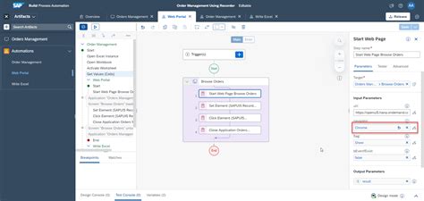 Automate The Extraction Of Order Details In Orders Management Application SAP Tutorials