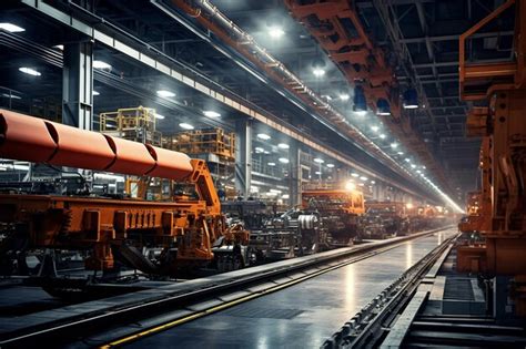 Premium Photo Advanced Assembly Line Technology