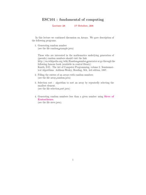 Lec 28 Java Fundamental Of Computing Pdf