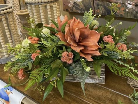 Rustic Fall Flower Arrangement