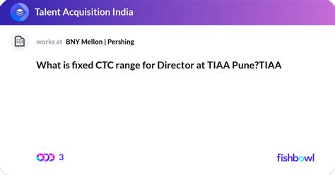 What Is Fixed CTC Range For Director At TIAA Pune Fishbowl