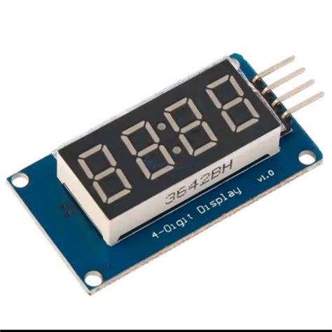 Jual Tm1637 4 Digit 7 Segment Tube Led Red Digital Displa Shopee Indonesia