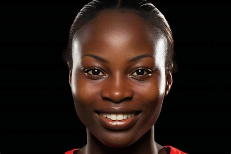 Premium Photo Close Up Portrait Of A Beautiful Young African American
