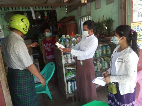 သုံးခွမြို့ပေါ် ရပ်ကွက်များရှိ ပိုးသတ်ဆေးဆိုင်နှင့်စိုက်ပျိုးရေးဆေးဆိုင်များအား ကွင်းဆင်း စစ်ဆေး