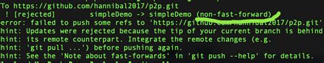 Git 提示错误：non Fast Forward 阿罗luo 博客园