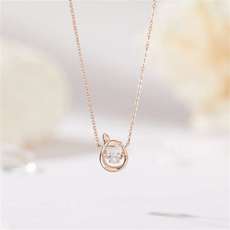 14k 스윙스톤 행운 고래꼬리 목걸이 314300원 아몬즈 주얼리