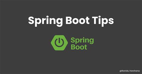 Springboot Java Codingtips Developers Ranidu Harshana