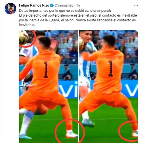 Felipe Ramos Rizo Puso En Duda El Penal De Messi En El Argentina Vs
