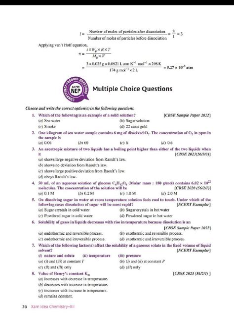 Class 12 Chemistry Important Questions Compressed Pdf
