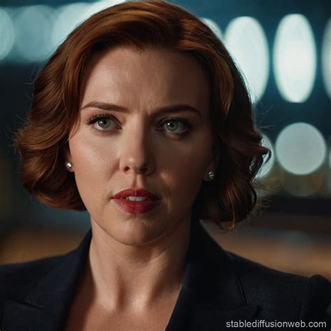 Scarlett Johansson As Black Widow Stable Diffusion Online