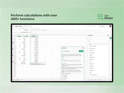Zoho Sheet Price Features Reviews And Ratings Capterra India