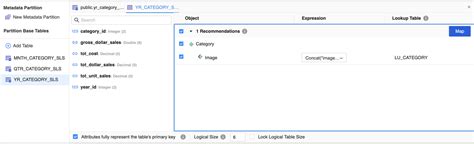 metadata partition mapping