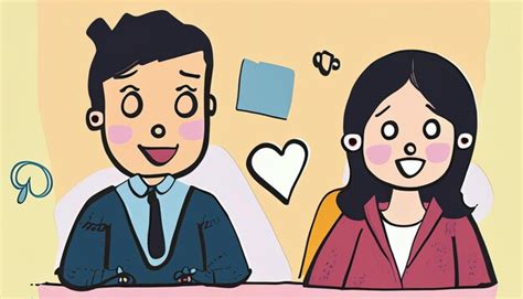 Premium Ai Image Male And Female Cartoon Character Illustration Hd