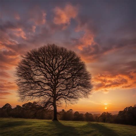 Tree On Sunset Background Images Free Download On Freepik