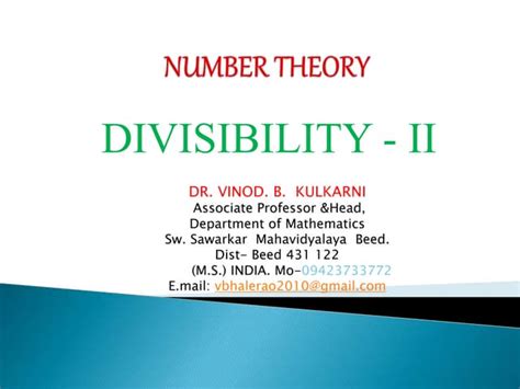 Divisibility Pptx Education