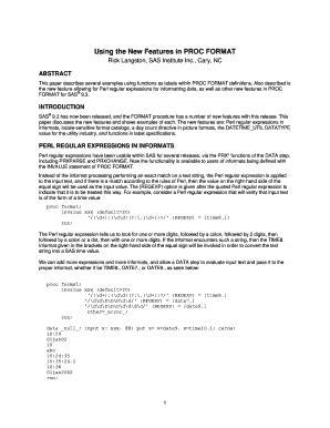 Fillable Online Using The New Features In PROC FORMAT Fax Email Print PdfFiller