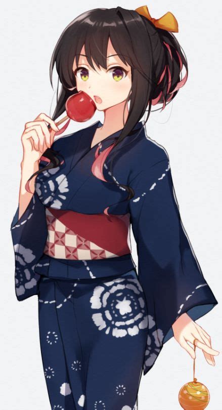 Anime Girls In Yukata Animoe