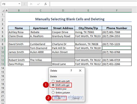 how to select blank cells in excel and delete 3 easy methods