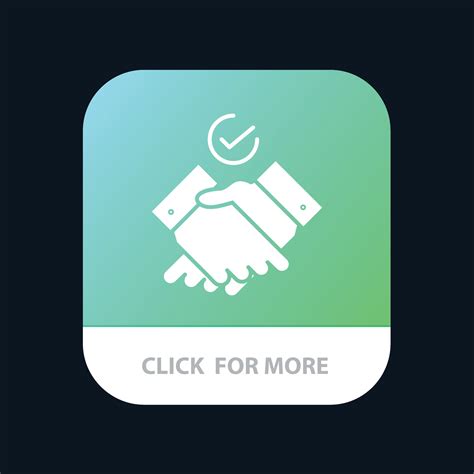 Job Themes Work Mobile App Button Android And Ios Glyph Version