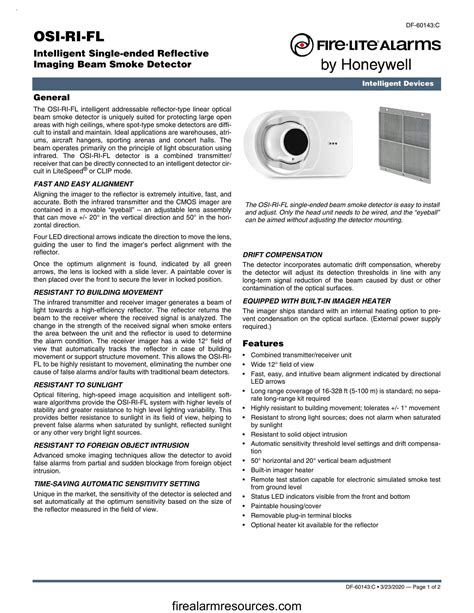 Fire Lite Swift™ Intelligent Wireless Detectors Download Fire Alarm
