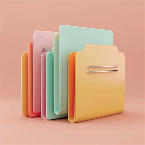 Illustration Of Colourful Document File In The Design Of Bag Generative