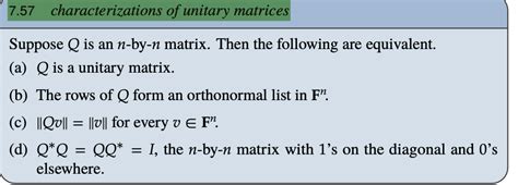 linear algebra on equivalence of unitary matrices and unitary
