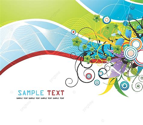 Abstract Floral Background Vector Illustration Template Download On Pngtree