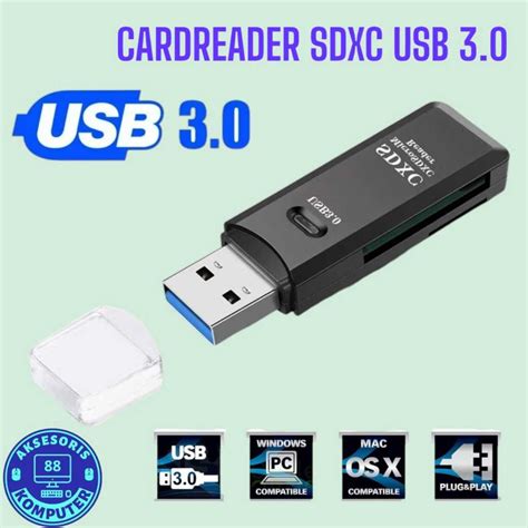 Jual Card Reader Usb 30 Usb 30 Cardreader For Sdxc Sd Mmc Rs