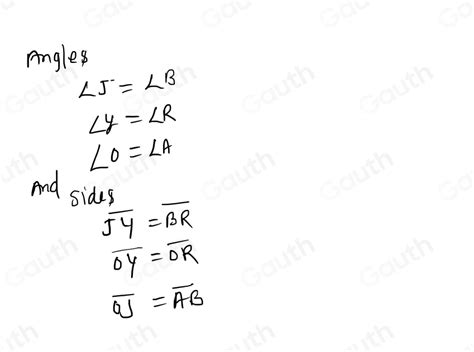 Solved Ostuiate A Given That Delta Joy≌ Delta Bar Name All The