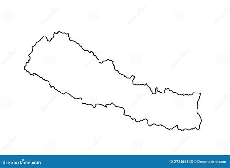 Nepal Outline Map Royalty Free Stock Photography Cartoondealer Com