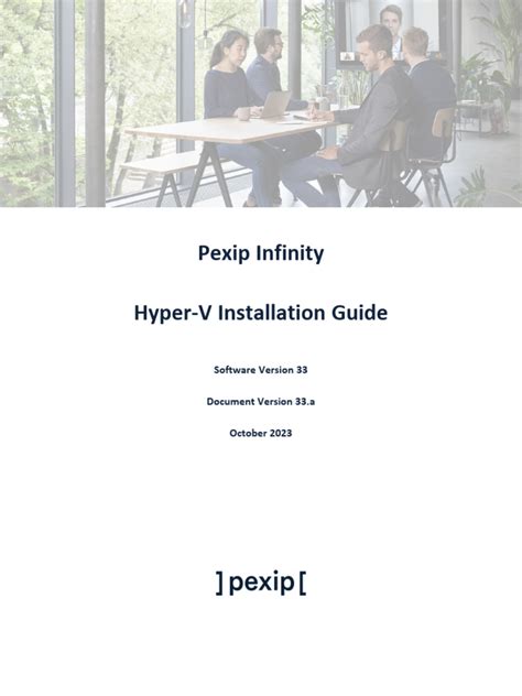 Pexip Infinity Hyper V Installation Guide V33a Pdf Hyper V Ip