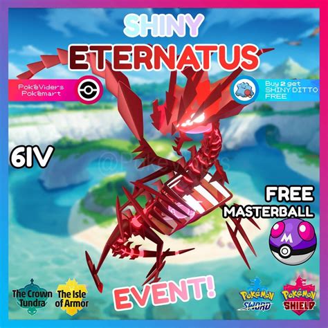 Pokemon Sword Shield Event Shiny Legendary Eternatus 6IV Etsy