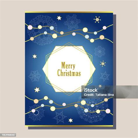 배너 전단지 초대장 포스터 웹 사이트 또는 인사말 카드에 대한 겨울 주택과 그래픽 나무와 눈송이 디자인 인사말 초대 카드 템플릿 디자인 벡터 일러스트레이션 0명에 대한 스톡