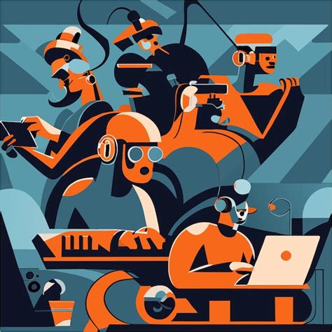 Digital Constructivism Vectors And Illustrations For Free Download Freepik