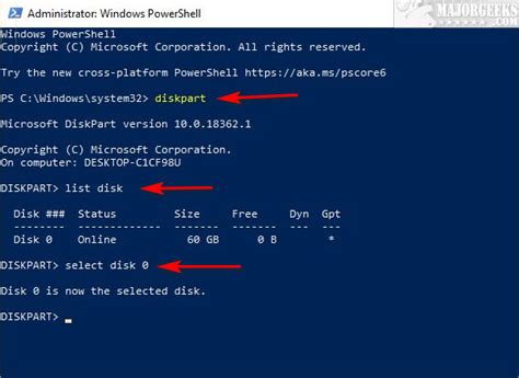 How To Erase A Disk Using Diskpart Clean Command In Windows Majorgeeks