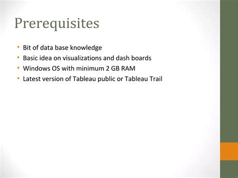 tableau learning objectives for data graphs filters dashboards and