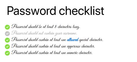 GitHub Swapnil Gaonkar React Flexi Password Checklist A Flexible React Component That