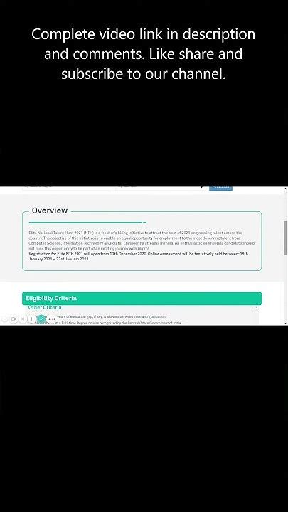 Shorts Wipro National Talent Hunt 2021 Youtubeshorts Jobs Youtube